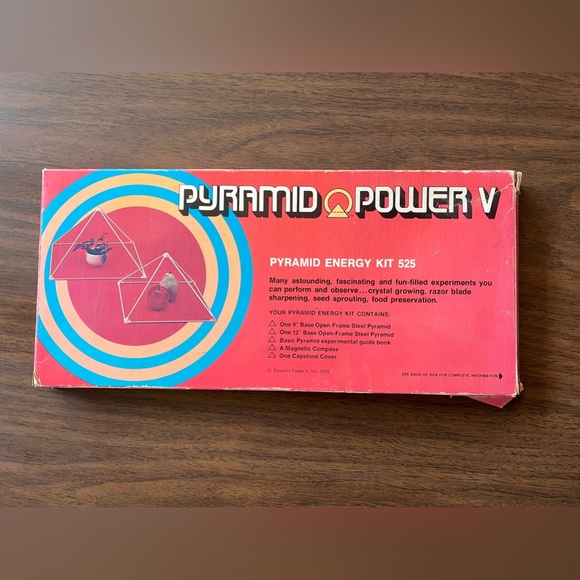 Pyramid Power V | Other | Vintage 97s Pyramid Power V Pyramid Energy ...